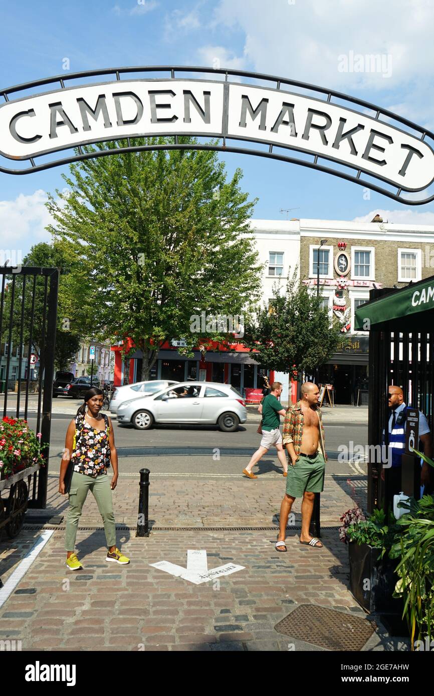 Camden Market in Camden Town, London, England, U.K Stock Photo - Alamy