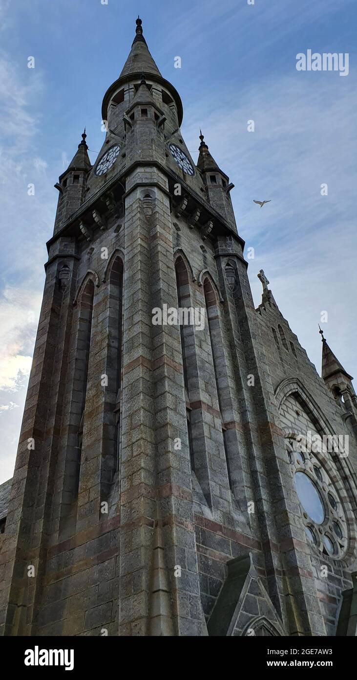 Rooftops, church spires and landmarks in Fraserburgh Stock Photo - Alamy