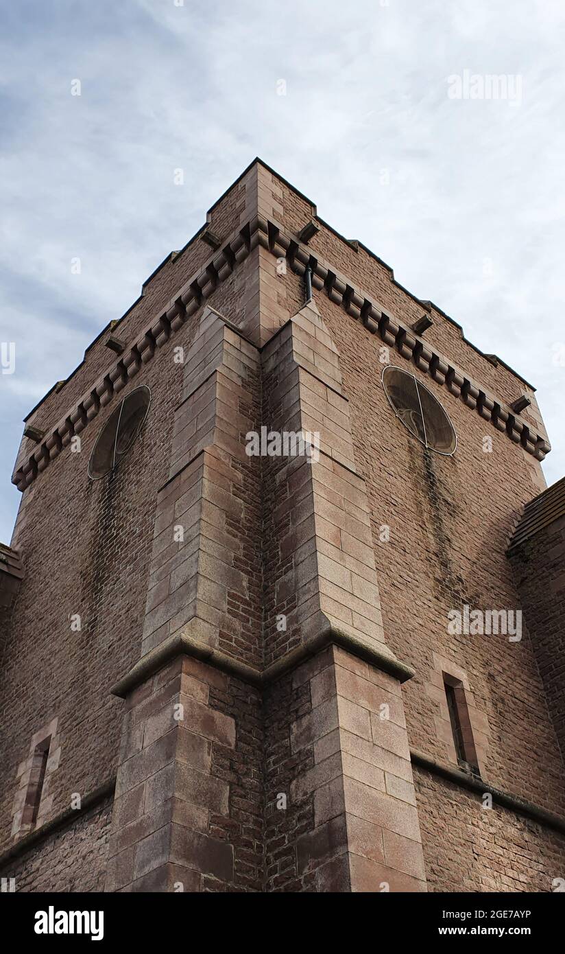 Rooftops, church spires and landmarks in Fraserburgh Stock Photo - Alamy