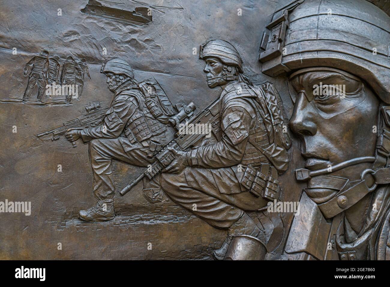 Afghanistan and Iraq Memorial created by Paul Day, dedicated to those ...