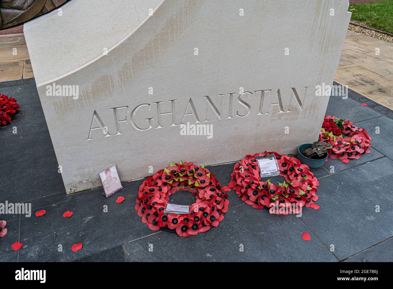 Afghanistan and Iraq Memorial created by Paul Day, dedicated to those ...