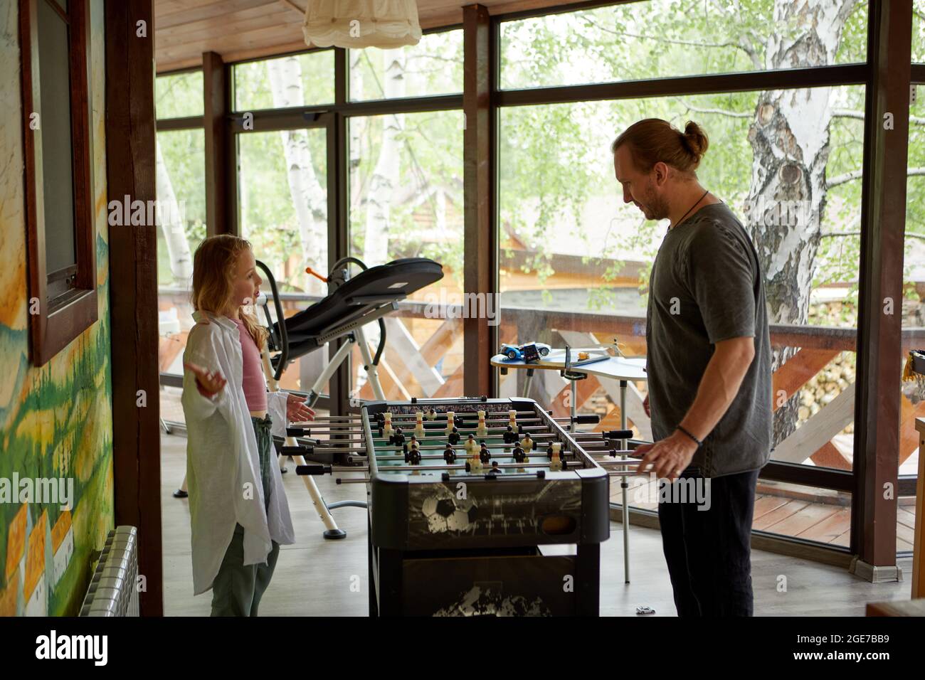 Football child window hi-res stock photography and images - Alamy