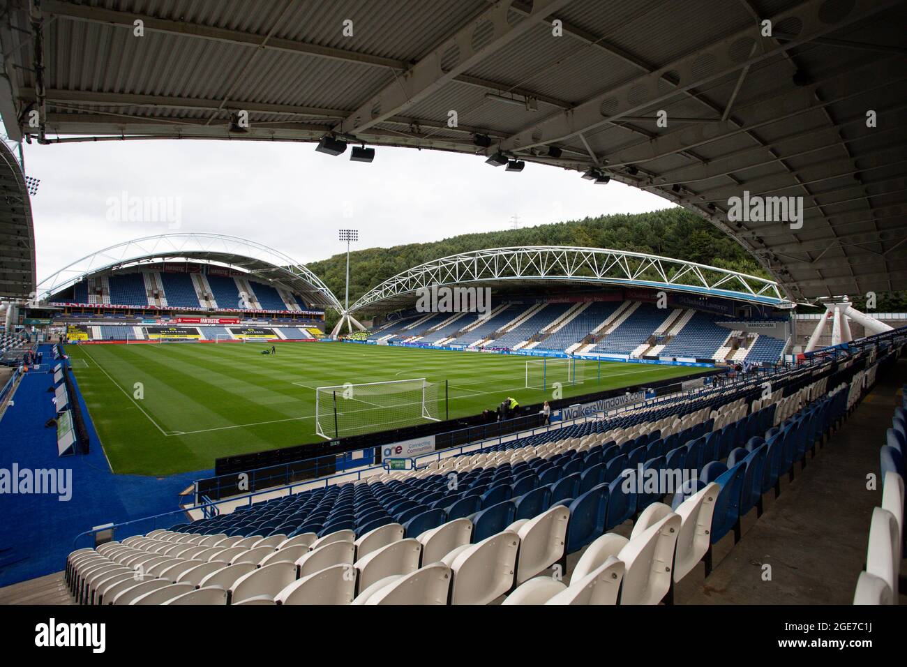 A general interior view of John Smith's Stadium, home stadium of ...