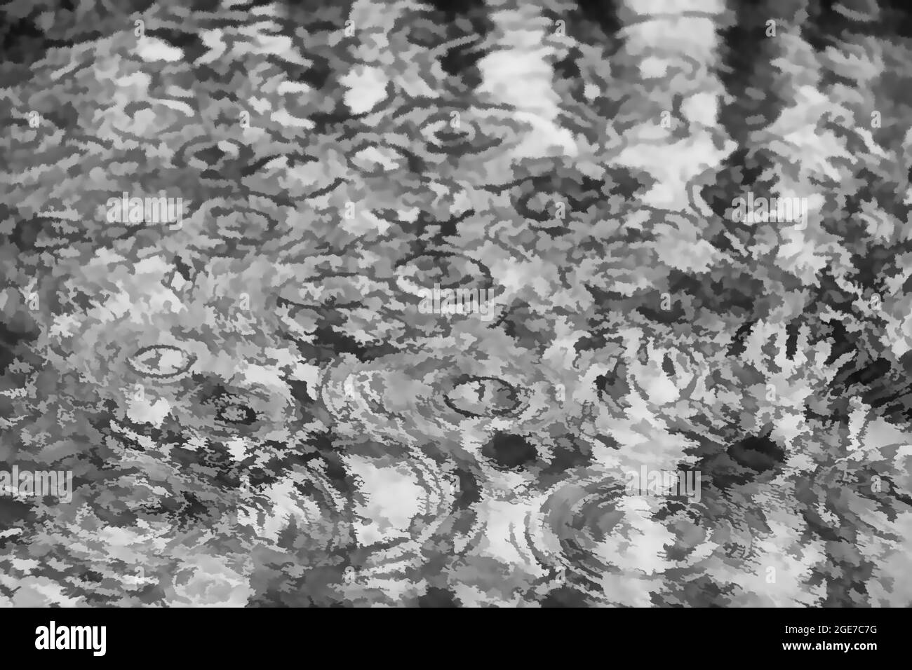 Puddle rain drops Black and White Stock Photos & Images - Alamy