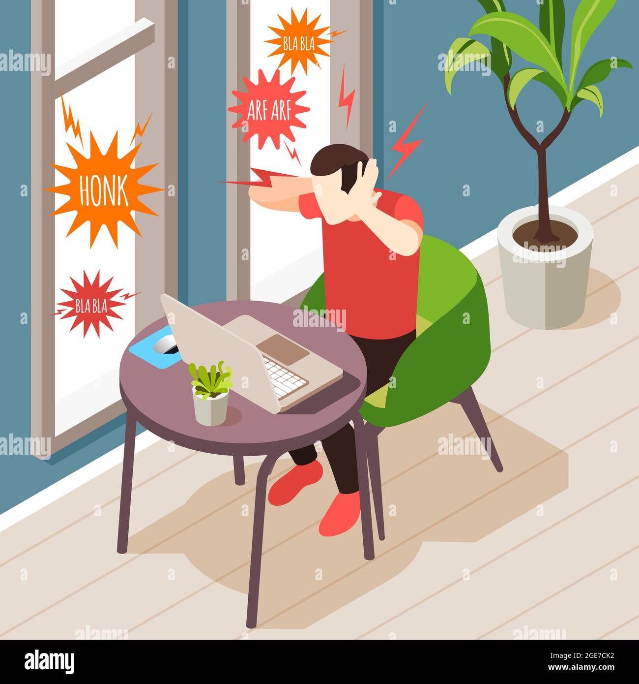 Mental silence Stock Vector Images - Alamy