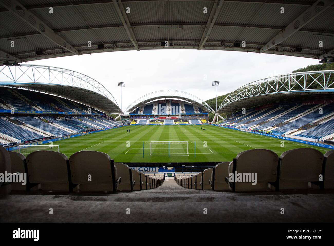 A general interior view of John Smith's Stadium, home stadium of ...