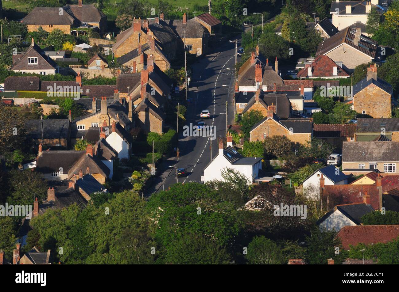 Chideock village in West Dorset, UK. Summer Stock Photo - Alamy