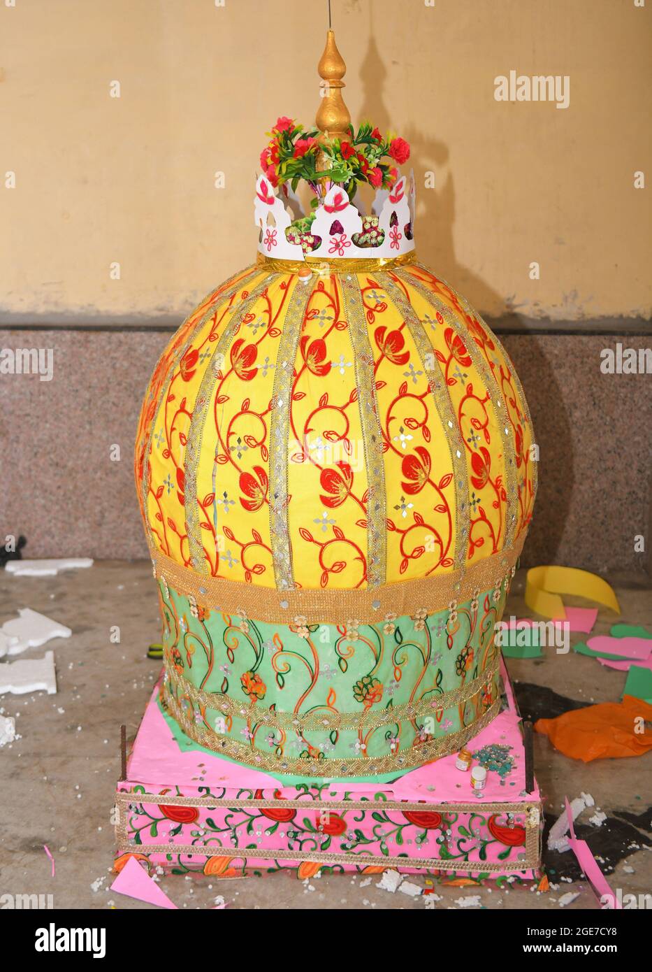 Beawar, Rajasthan, India, August 17, 2021: A traditional Tazia prepared ...