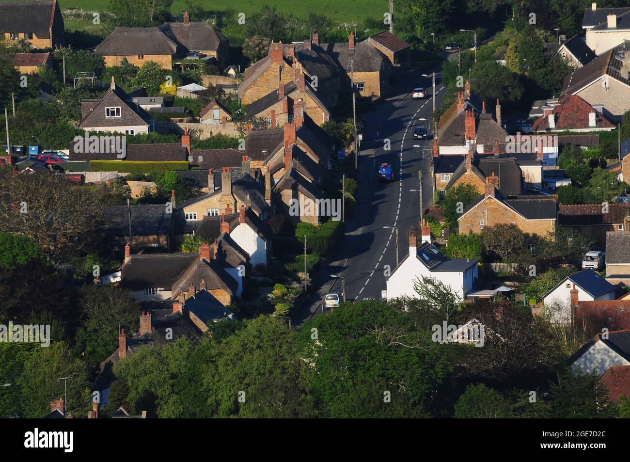 Chideock village in West Dorset, UK. Summer Stock Photo - Alamy