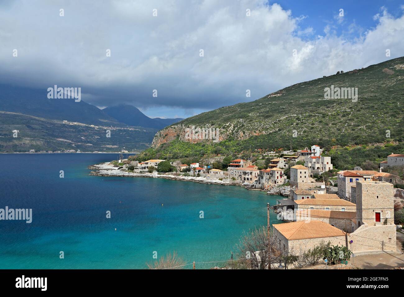 Limeni village, panoramic view of one of the most picturesque ...