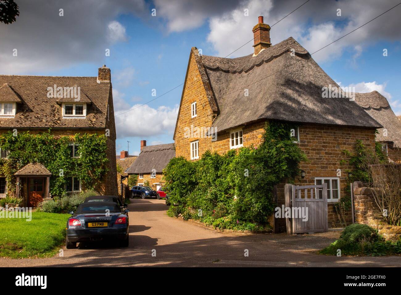 UK, England, Oxfordshire, Shenington, Kenhill Road, character Cotswolds ...