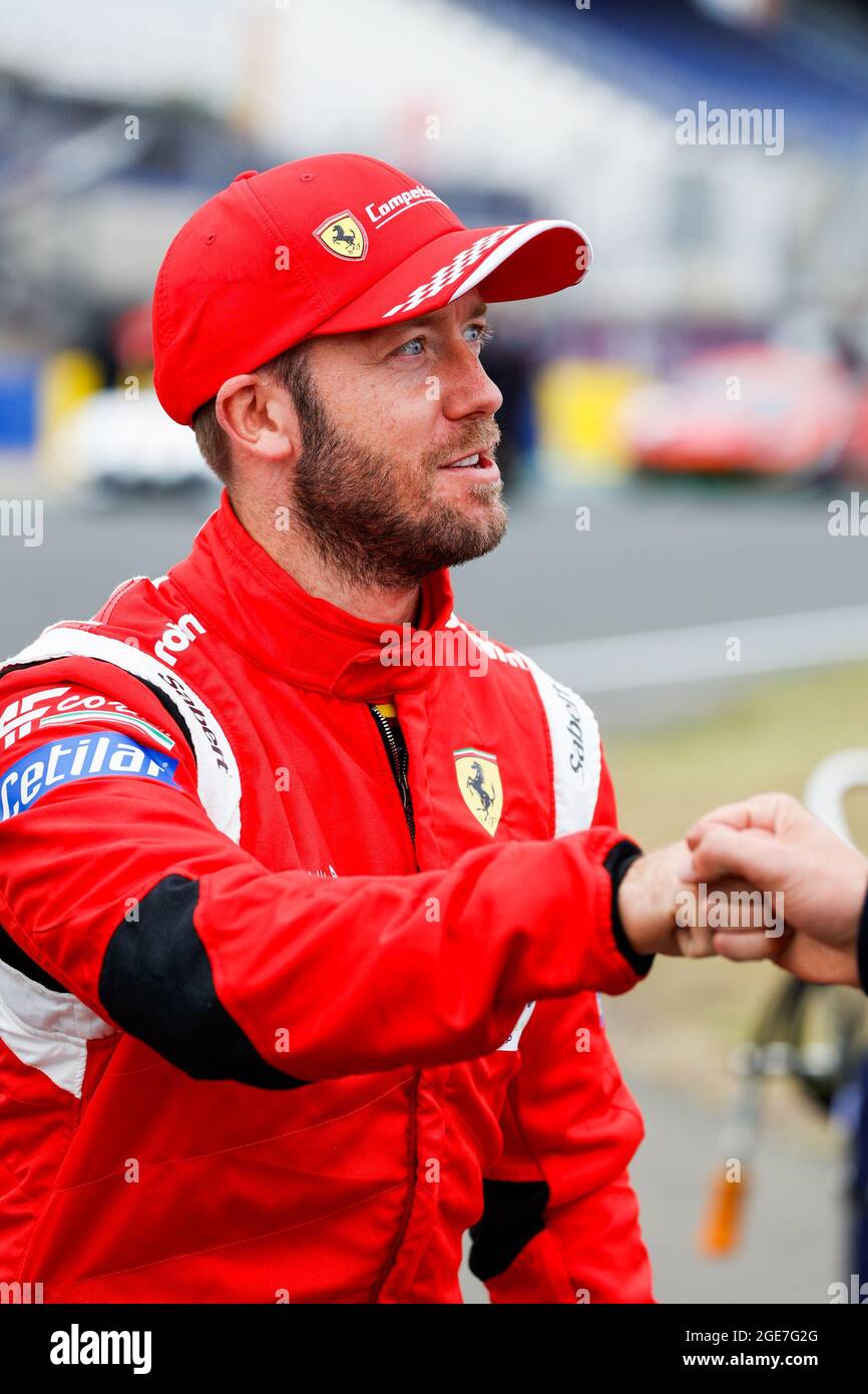Bird Sam (gbr), AF Corse, Ferrari 488 GTE Evo, portrait during the free ...