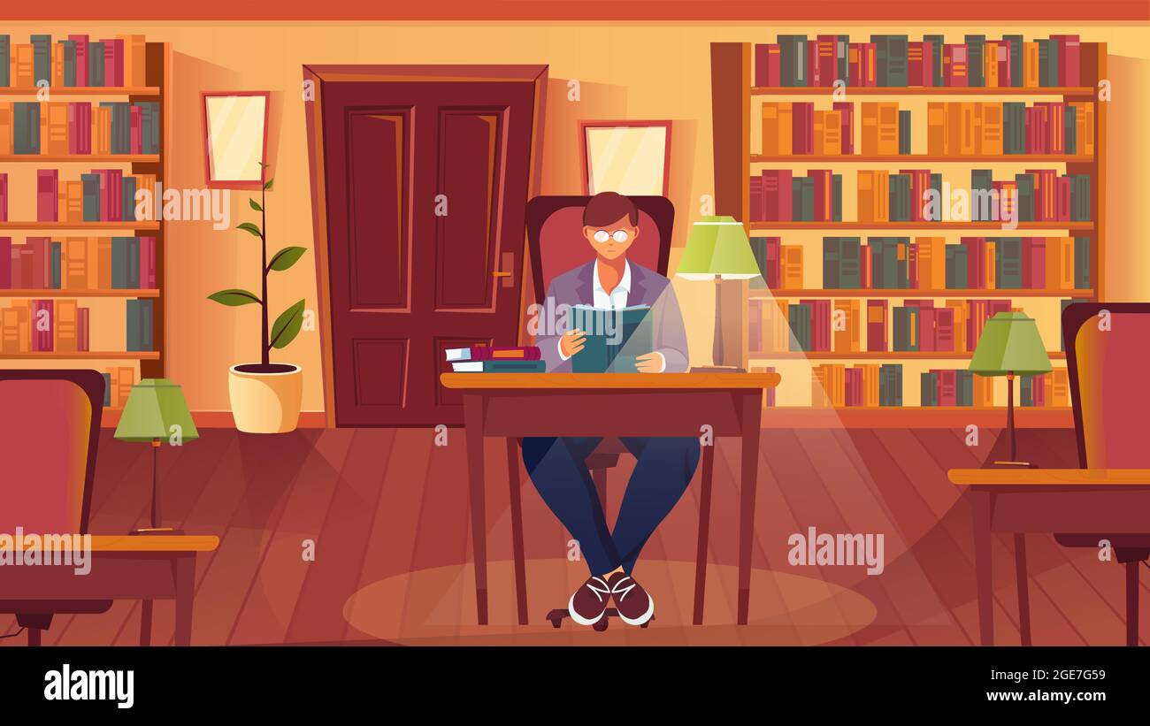 Library book review process Stock Vector Images - Alamy