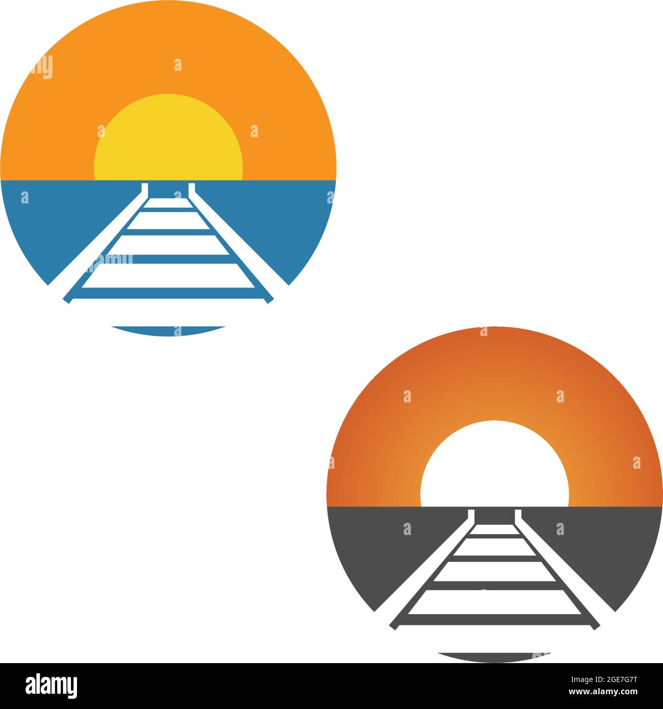 Sunset icon logo vector design template illustrator Stock Vector Image ...