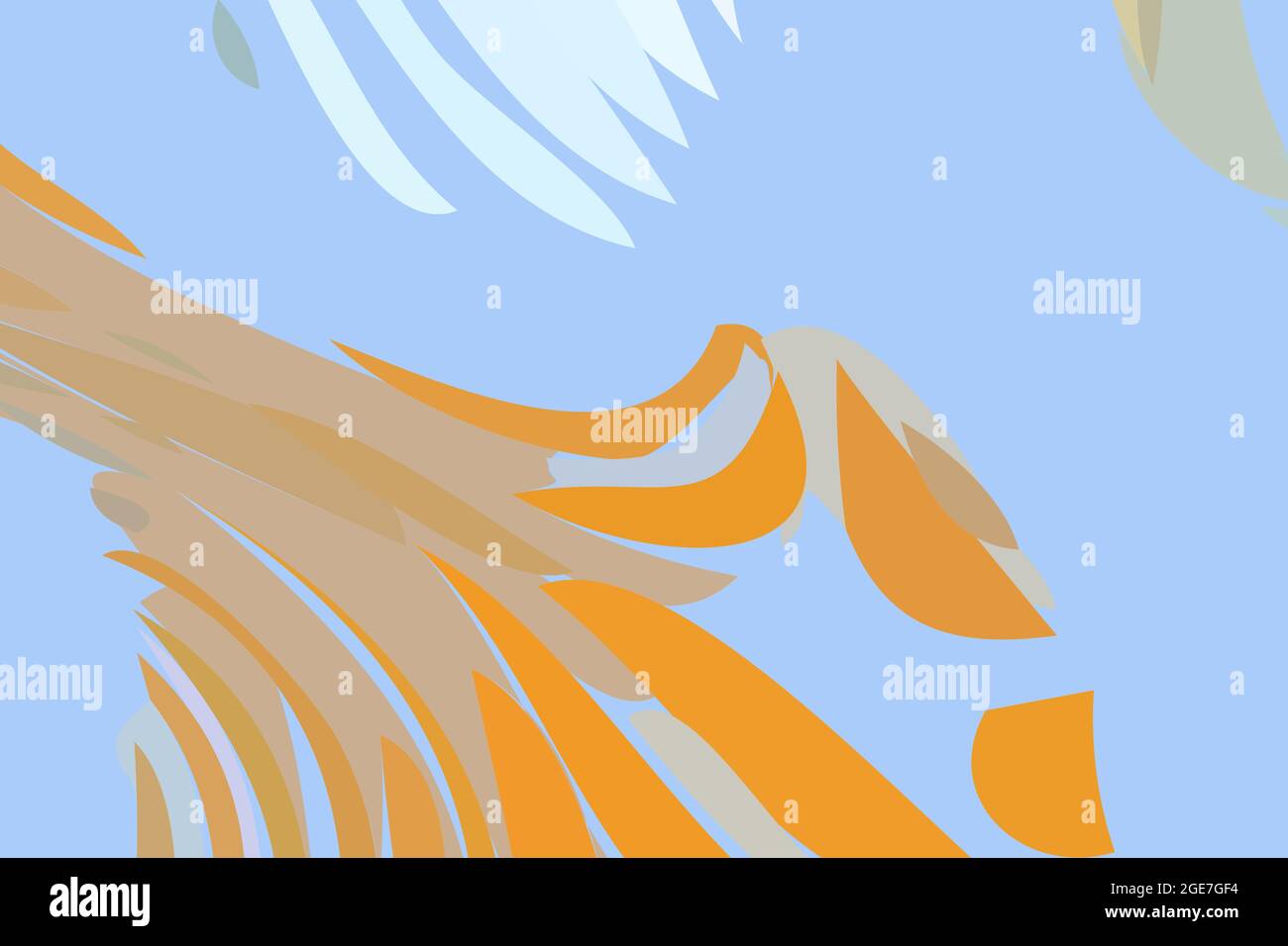 Abstract design background. Modern art. Curved line shapes. 2D ...