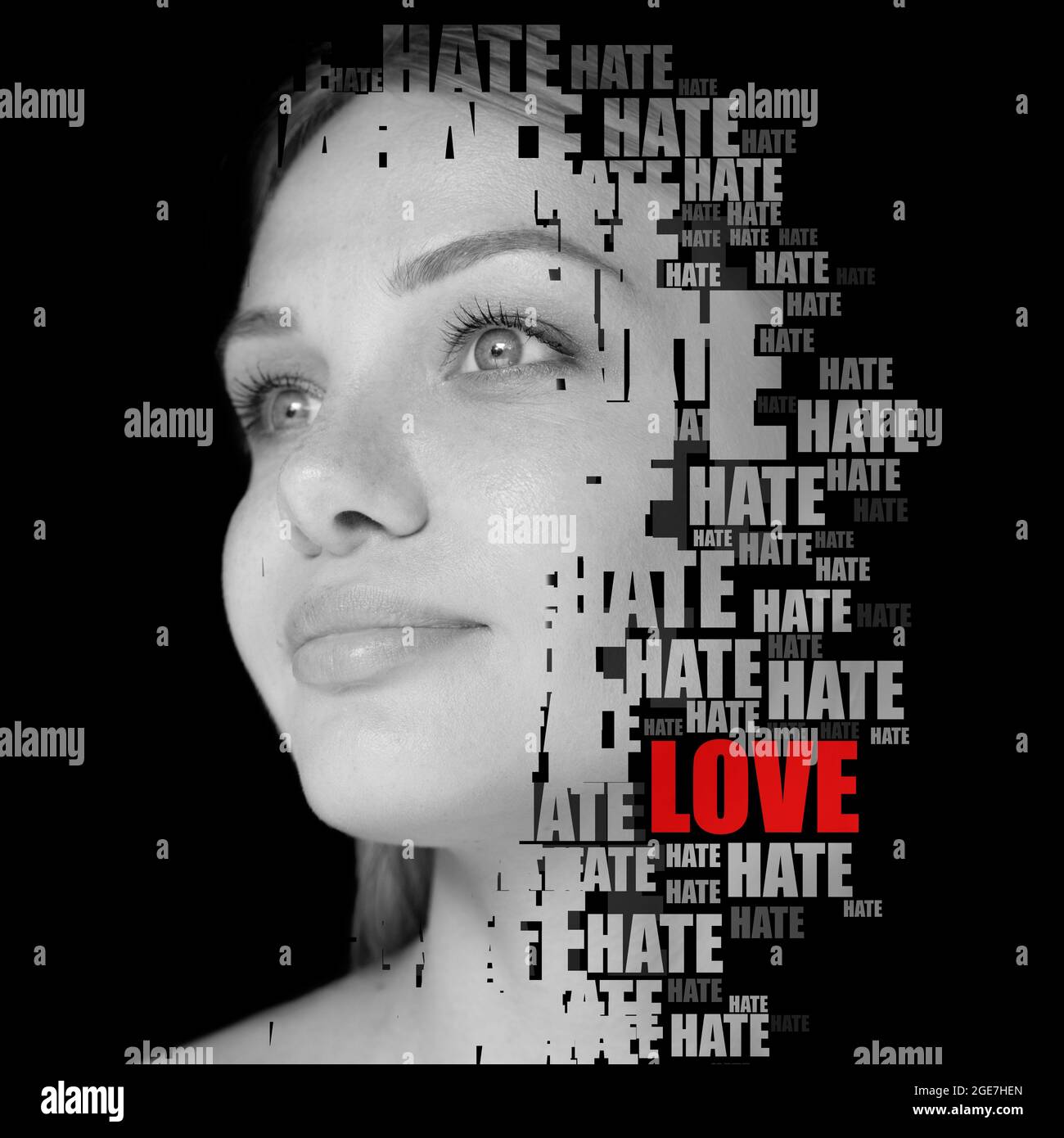 Love hate computer hi-res stock photography and images - Alamy
