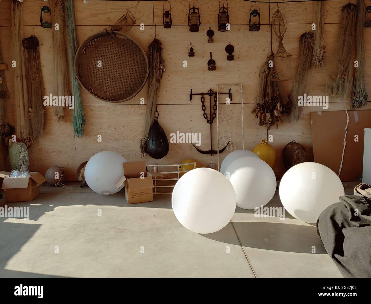 Garage full of different objects Stock Photo - Alamy