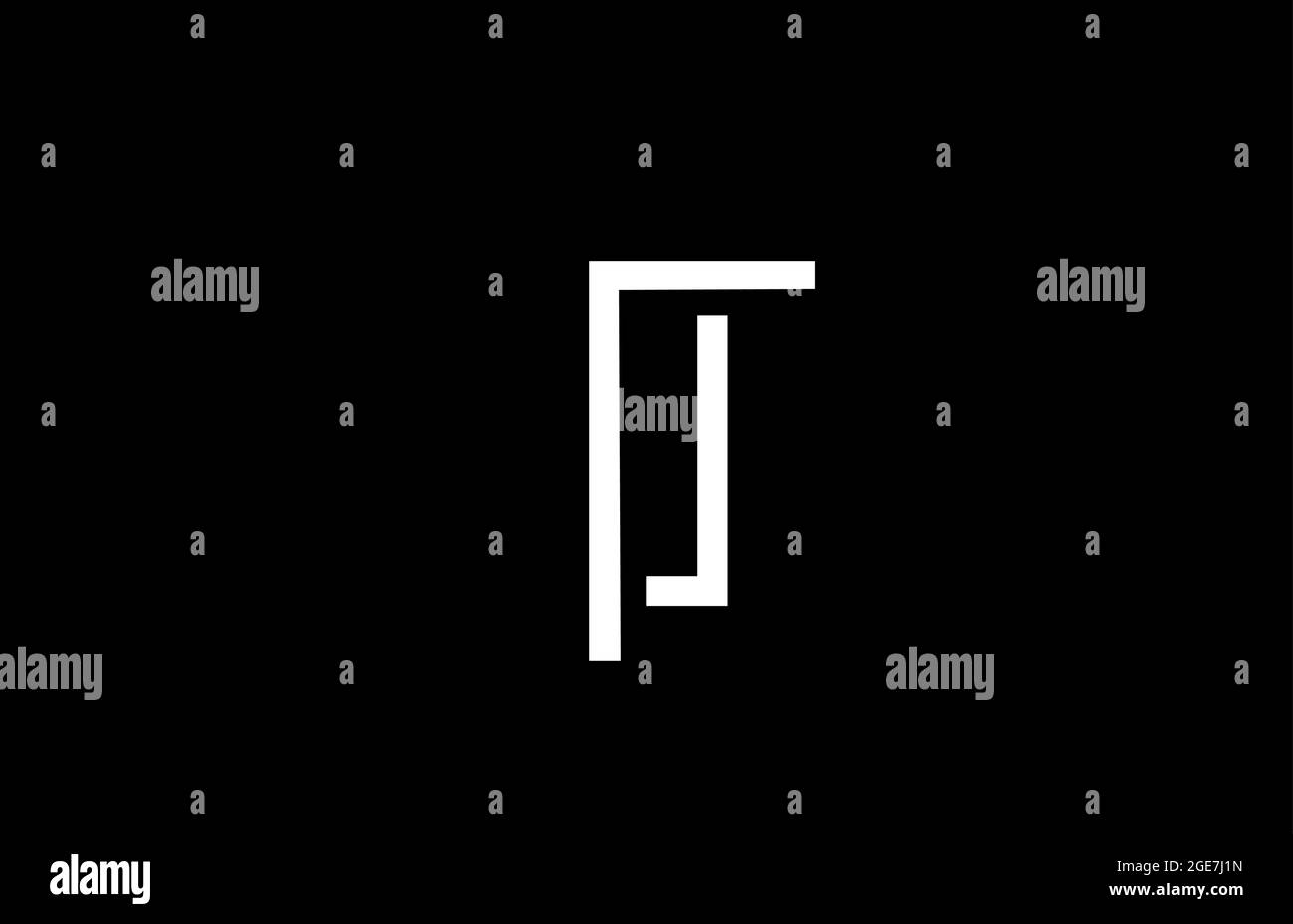 I line alphabet letter logo for business template. Simple creative icon ...