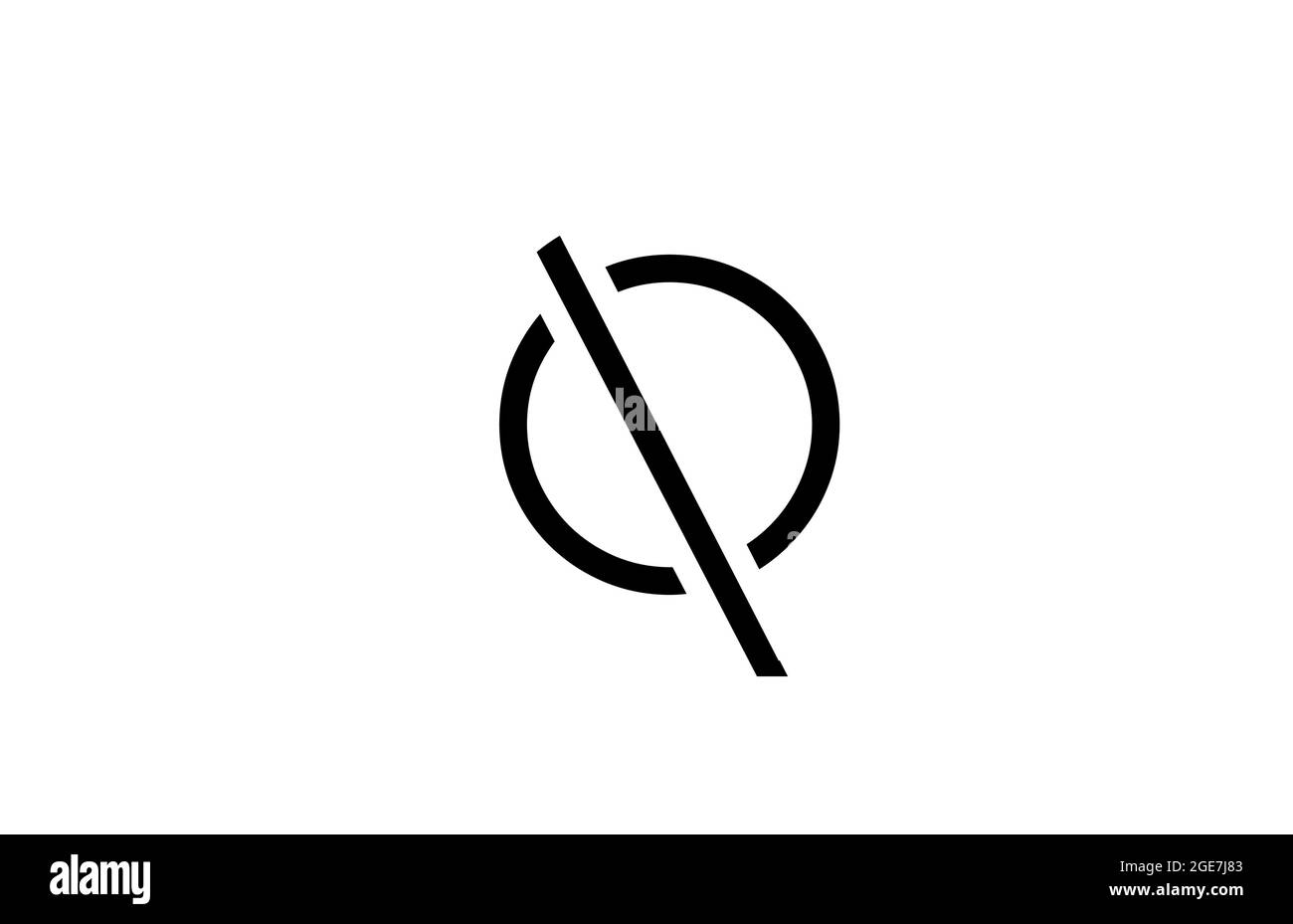 Q black and white line alphabet letter logo for business icon. Simple ...