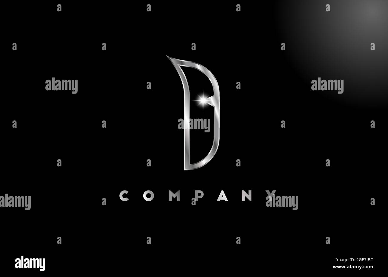 I grey metallic alphabet letter logo for business template ...