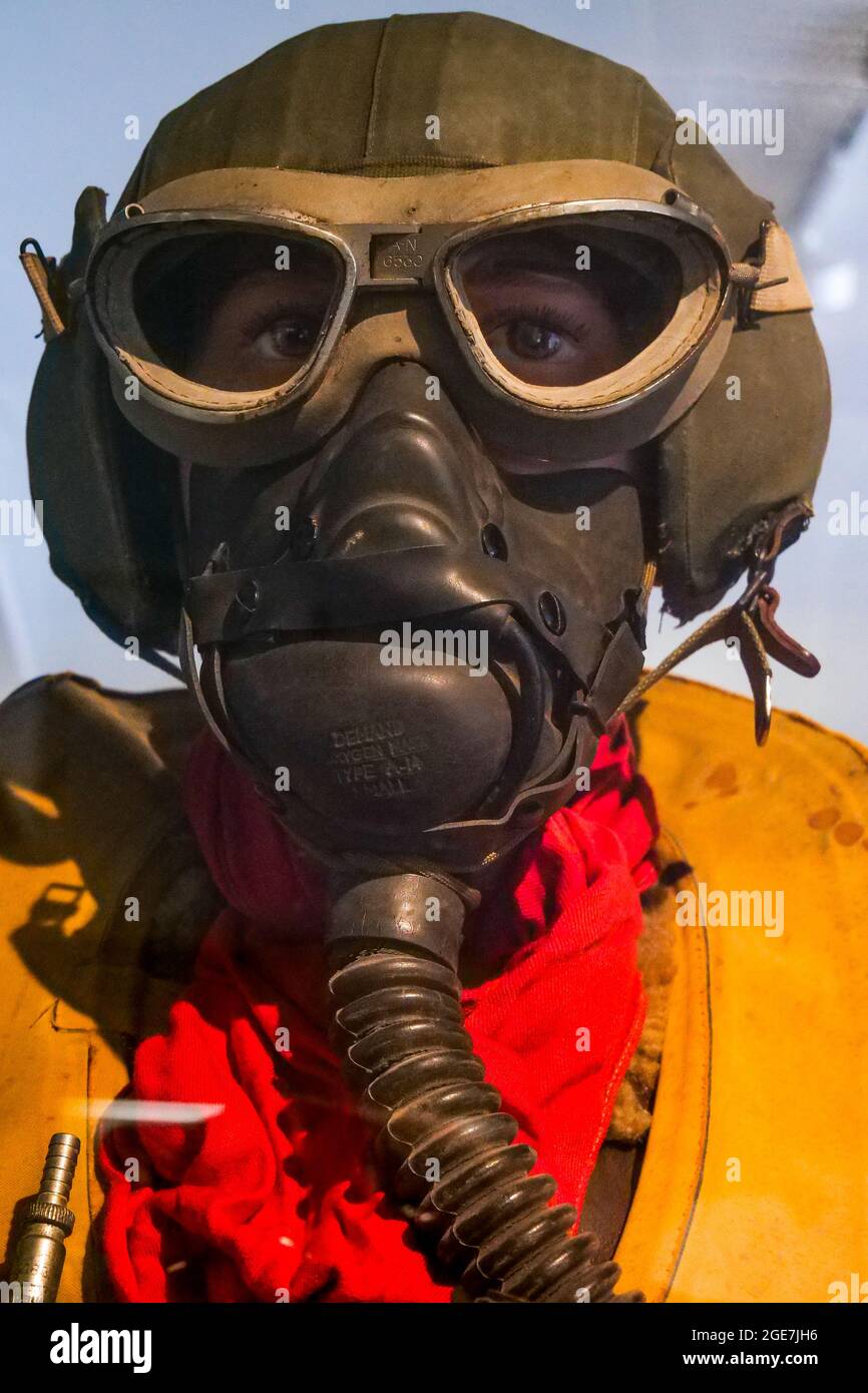 US Air Force aviator, Utah Beach Museum, Manche department, Cotentin ...