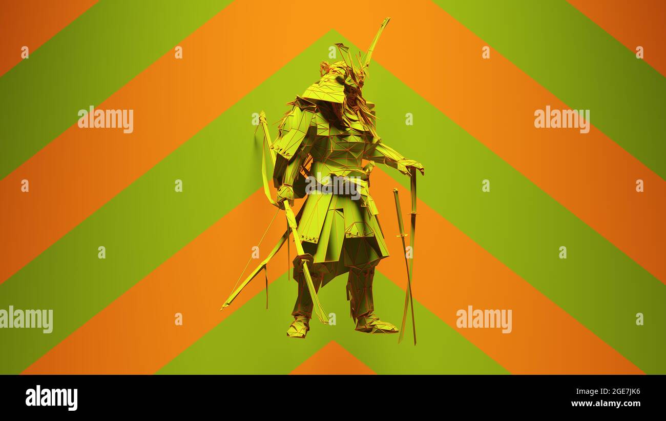 Samurai warrior sword retro hi-res stock photography and images - Alamy