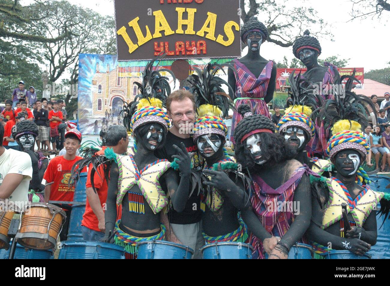 Dancers in colorful festival in Bacolod, Philippines Stock Photo - Alamy