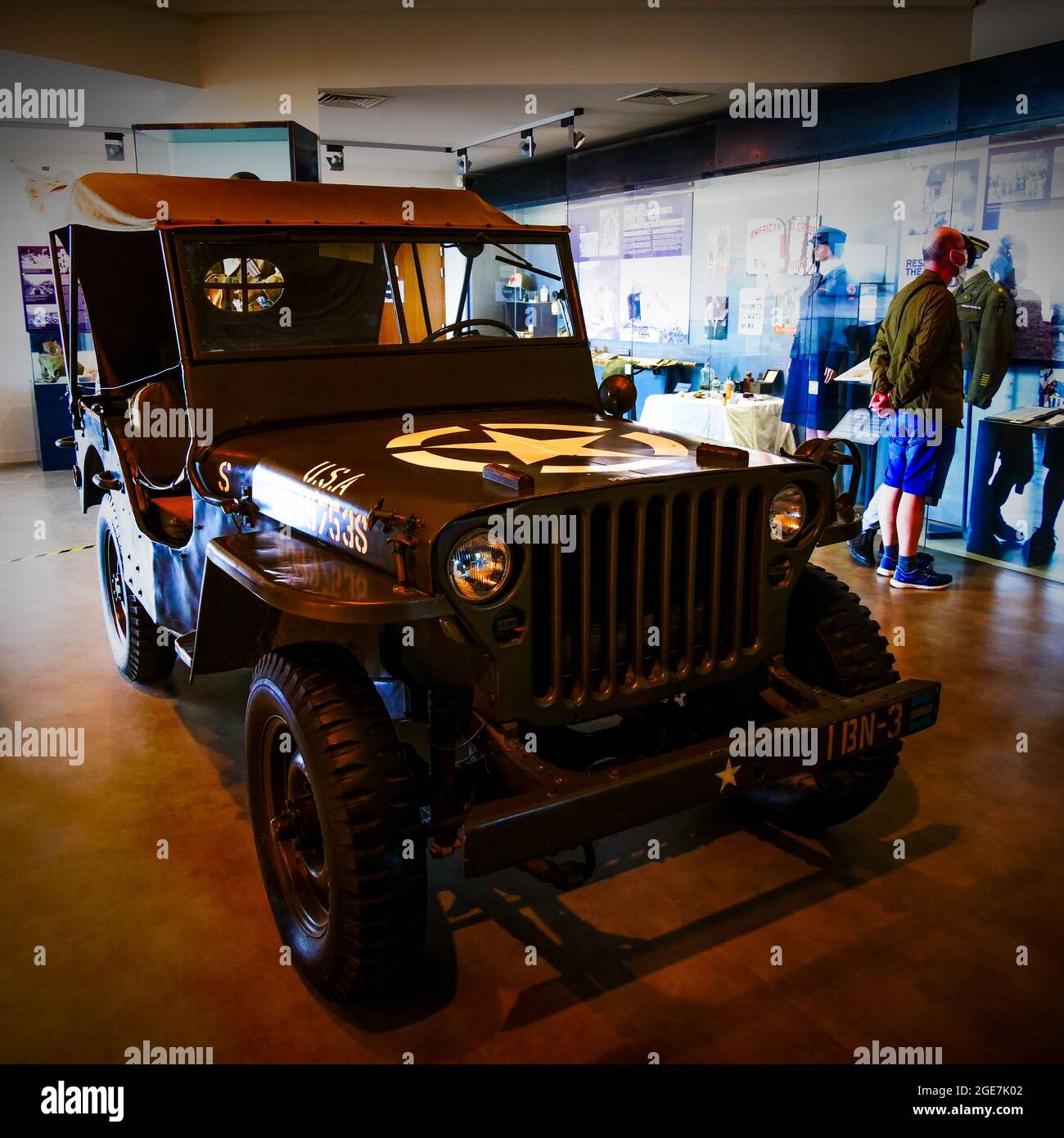 Jeep, Utah Beach Museum, Manche department, Cotentin, Normandy Region ...