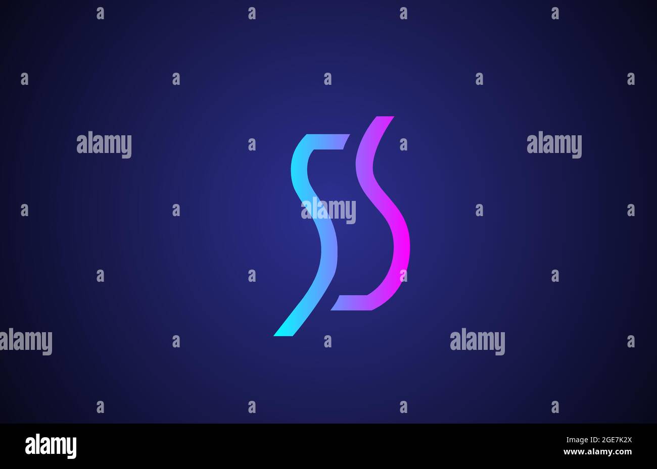 pink blue S line alphabet letter logo for business and company. Simple ...