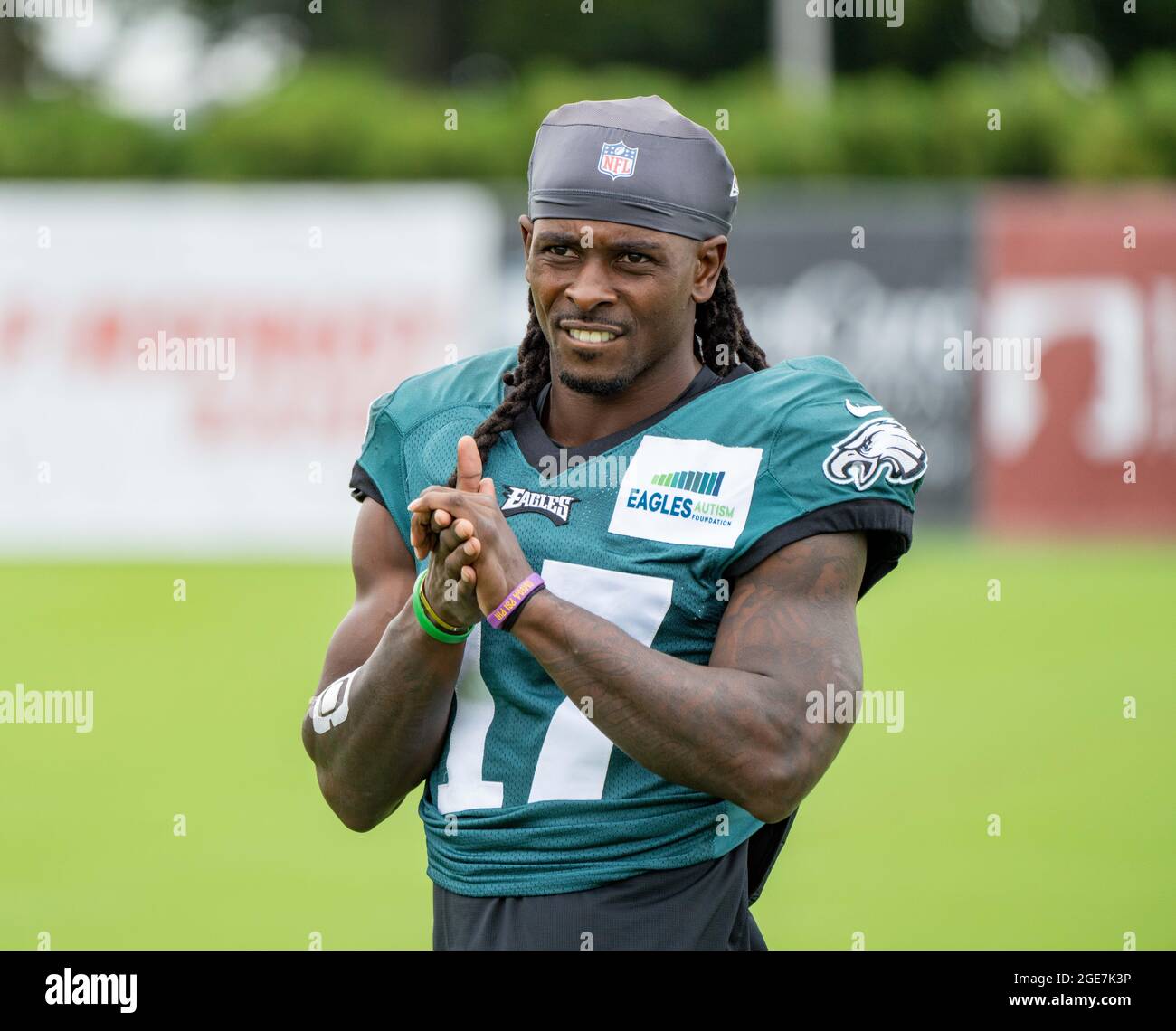 Philadelphia, Pennsylvania, USA. 17th Aug, 2021. NFL wide receiver ...