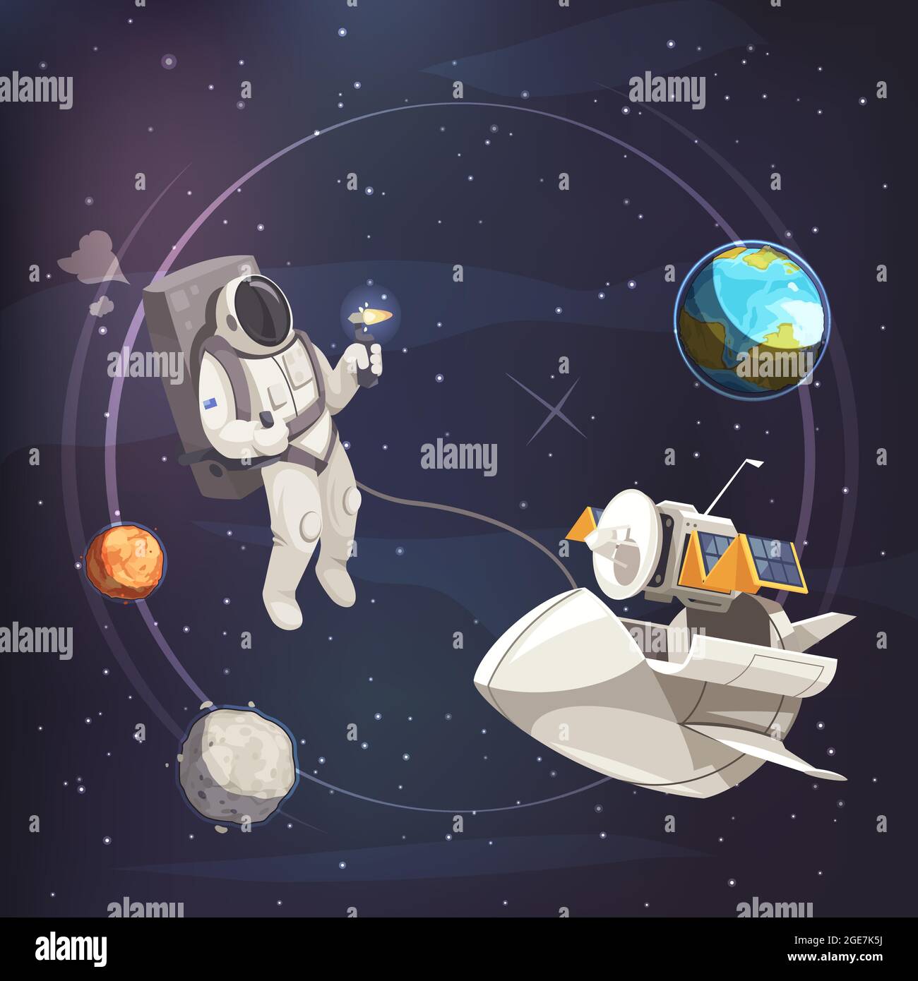 Astronaut Space Exploration Clipart Stock Vector Page 5 | Space