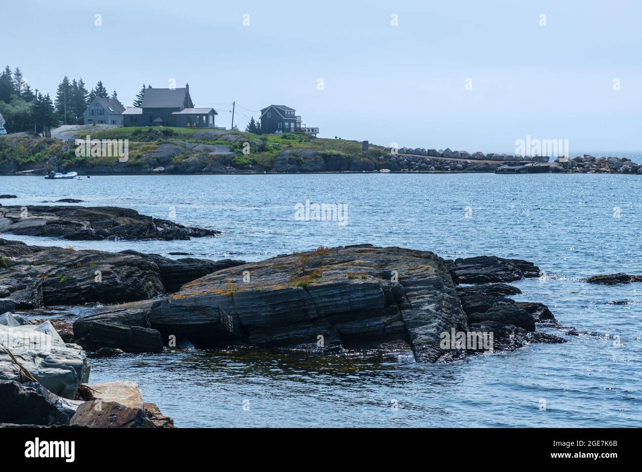 Blue Rocks community in Lunenburg District, Nova Scotia, Canada Stock ...