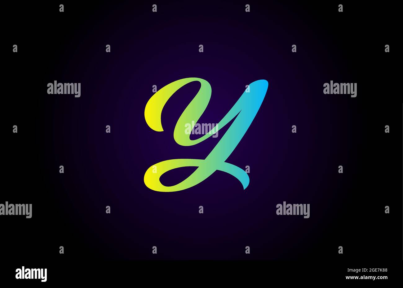 Y alphabet letter logo icon for branding in green and yellow. Creative ...