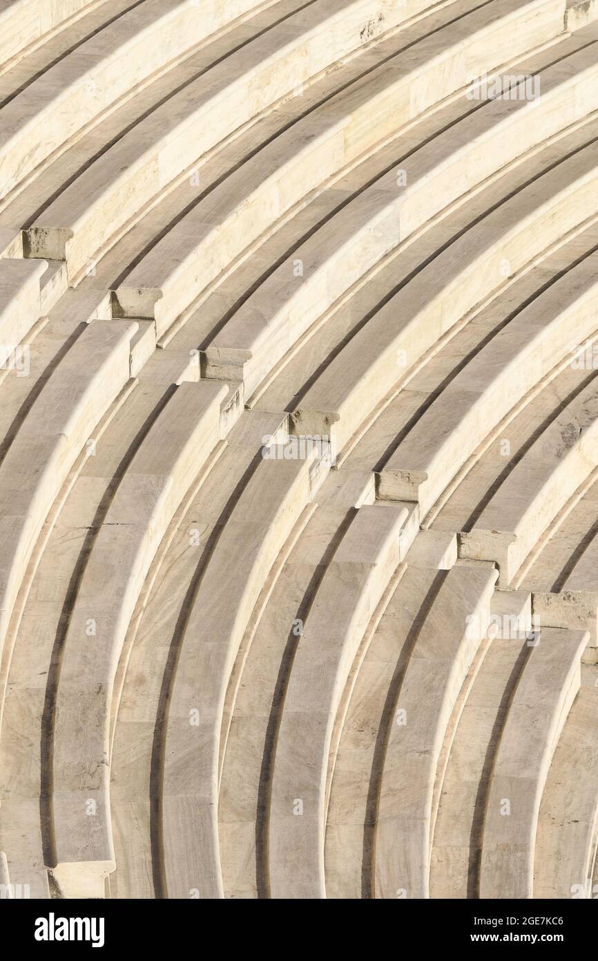 greek amphitheater to the Acropolis of Athens in Greece Stock Photo - Alamy