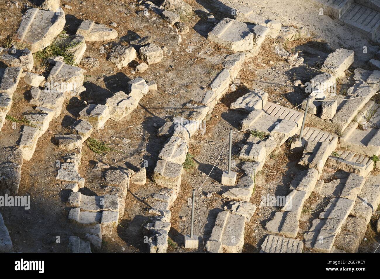 greek amphitheater to the Acropolis of Athens in Greece Stock Photo - Alamy