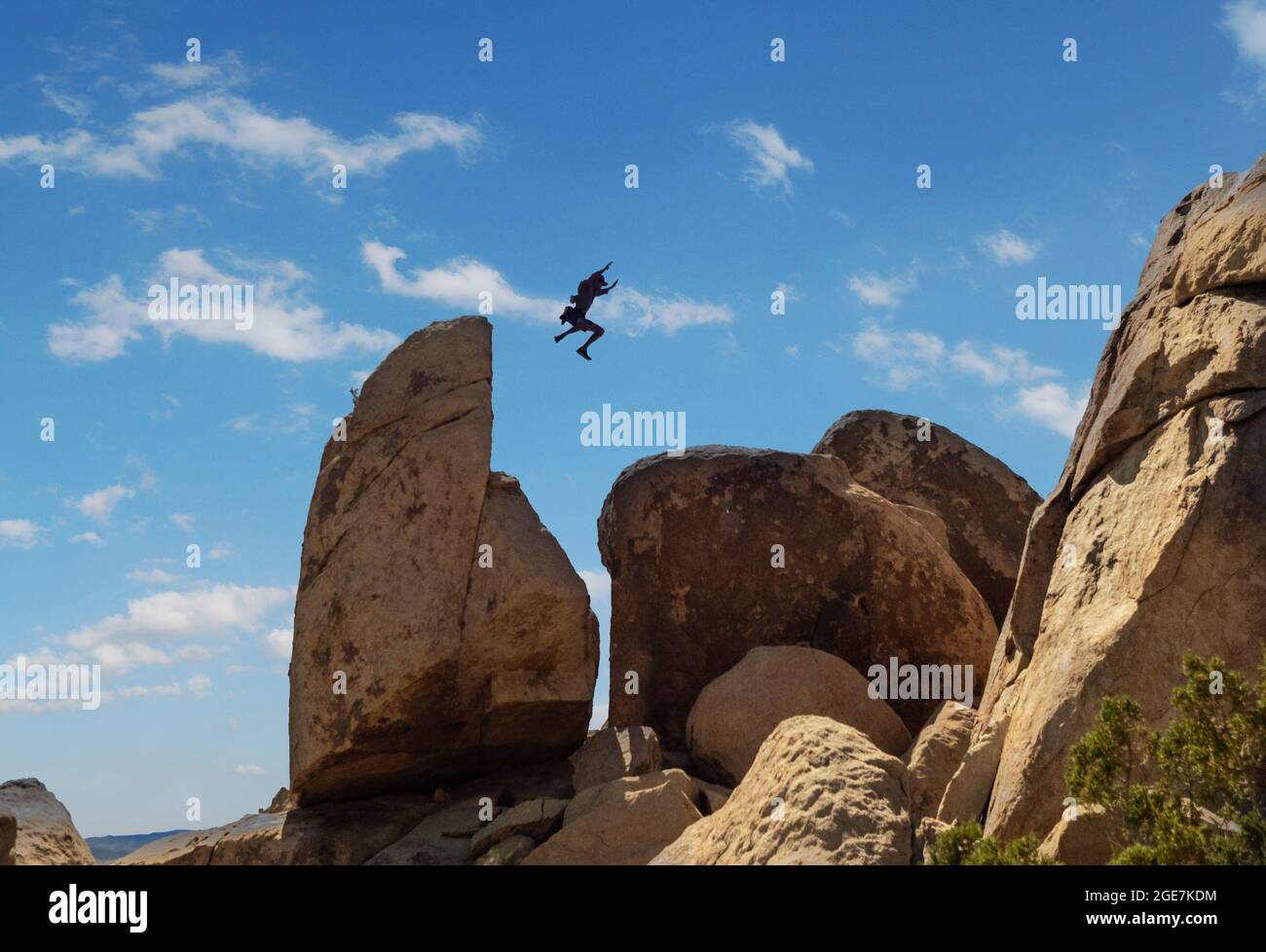Jumping between rocks hi-res stock photography and images - Alamy