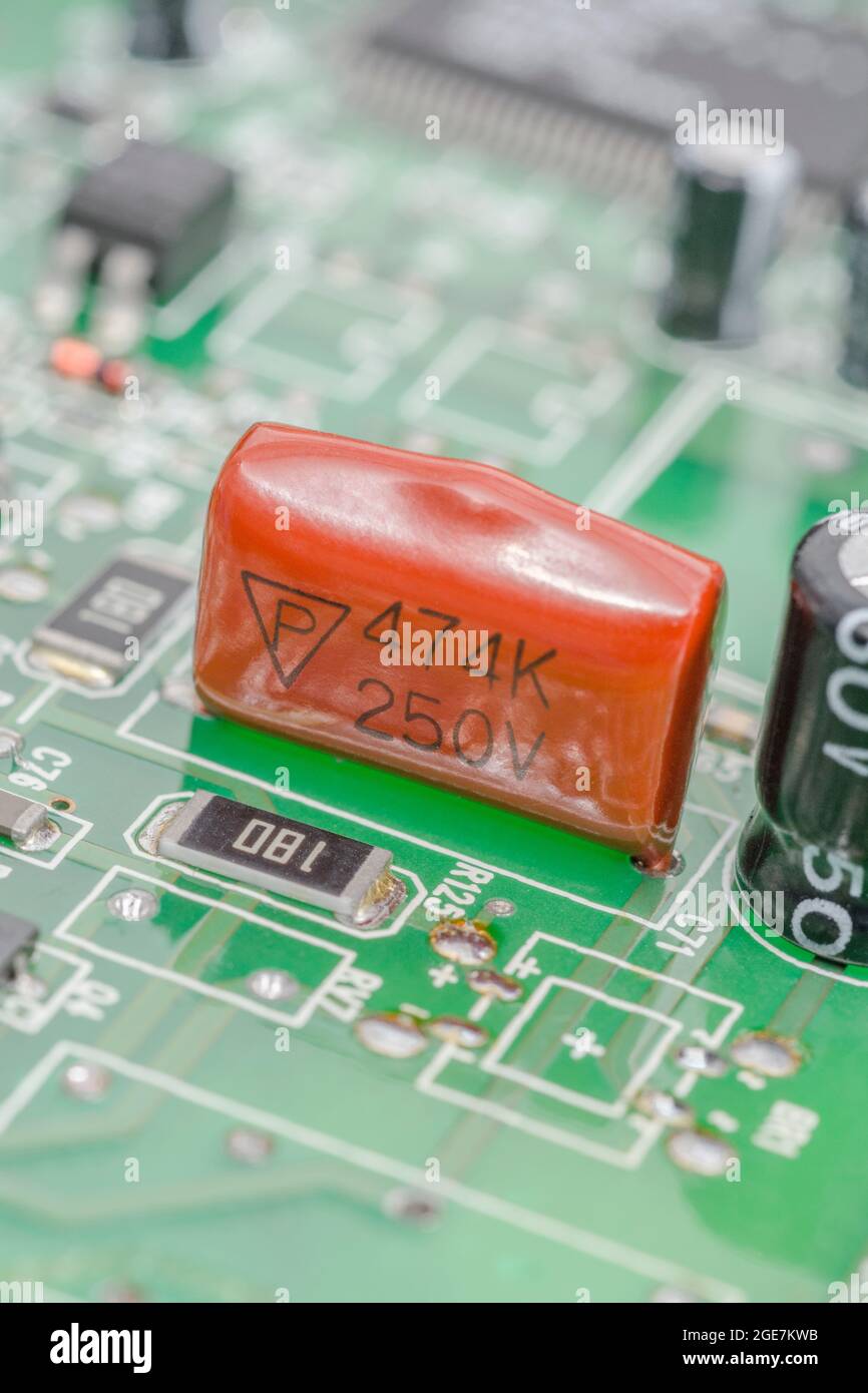 Dipped polyester film capacitor hi-res stock photography and images - Alamy