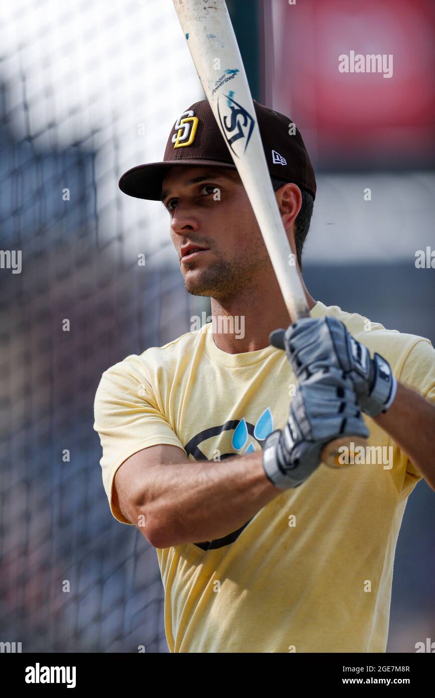San Diego Padres second basemen Adam Frazier (12) takes batting ...