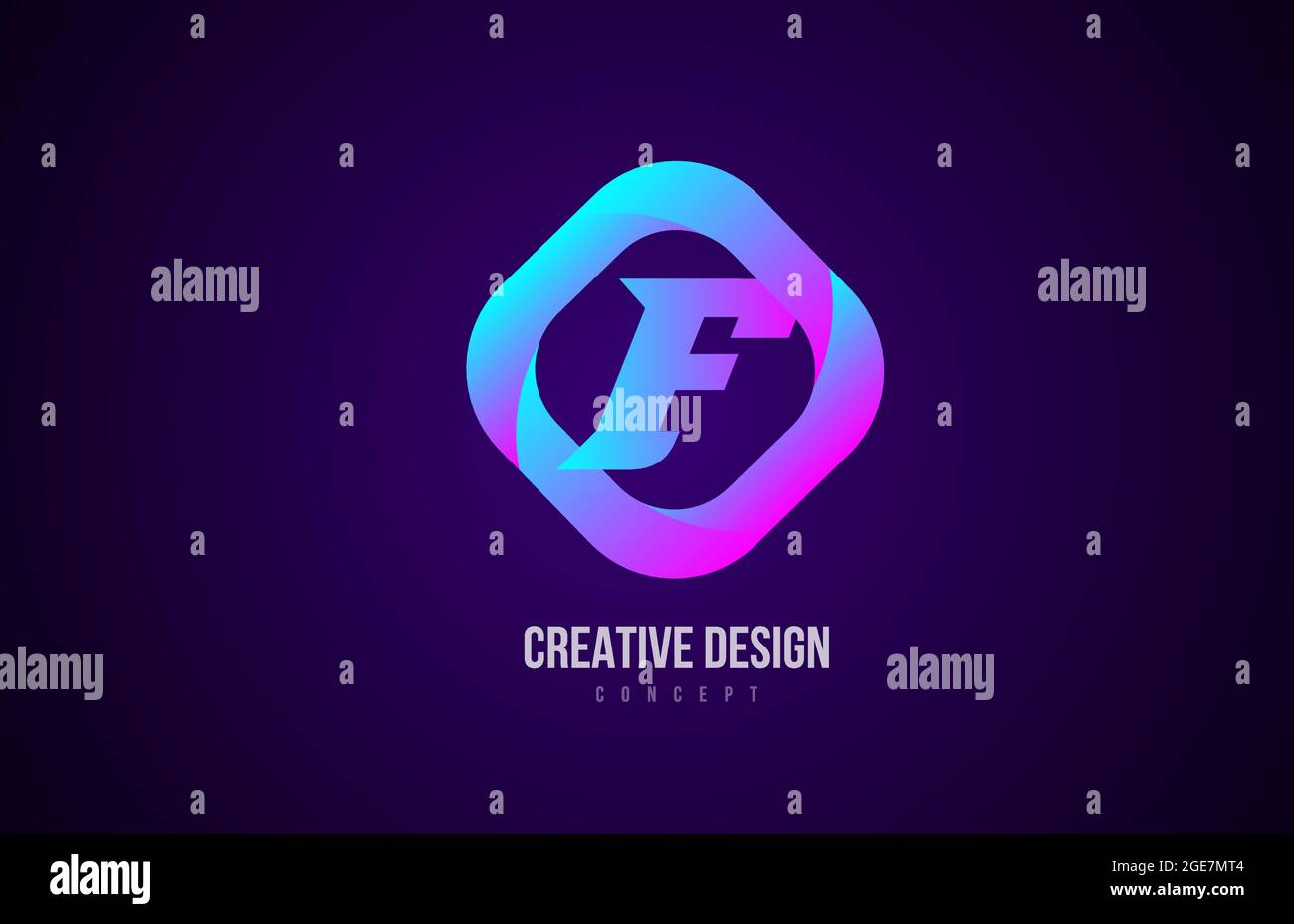 F real estate logo Stock Vector Images - Alamy