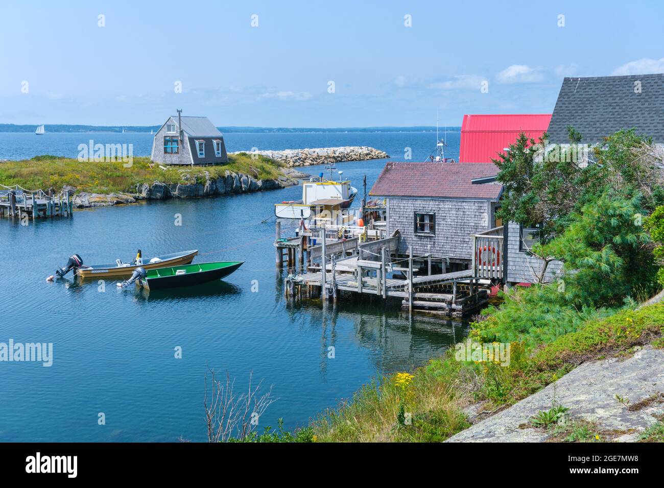 Blue Rocks community in Lunenburg District, Nova Scotia, Canada Stock ...