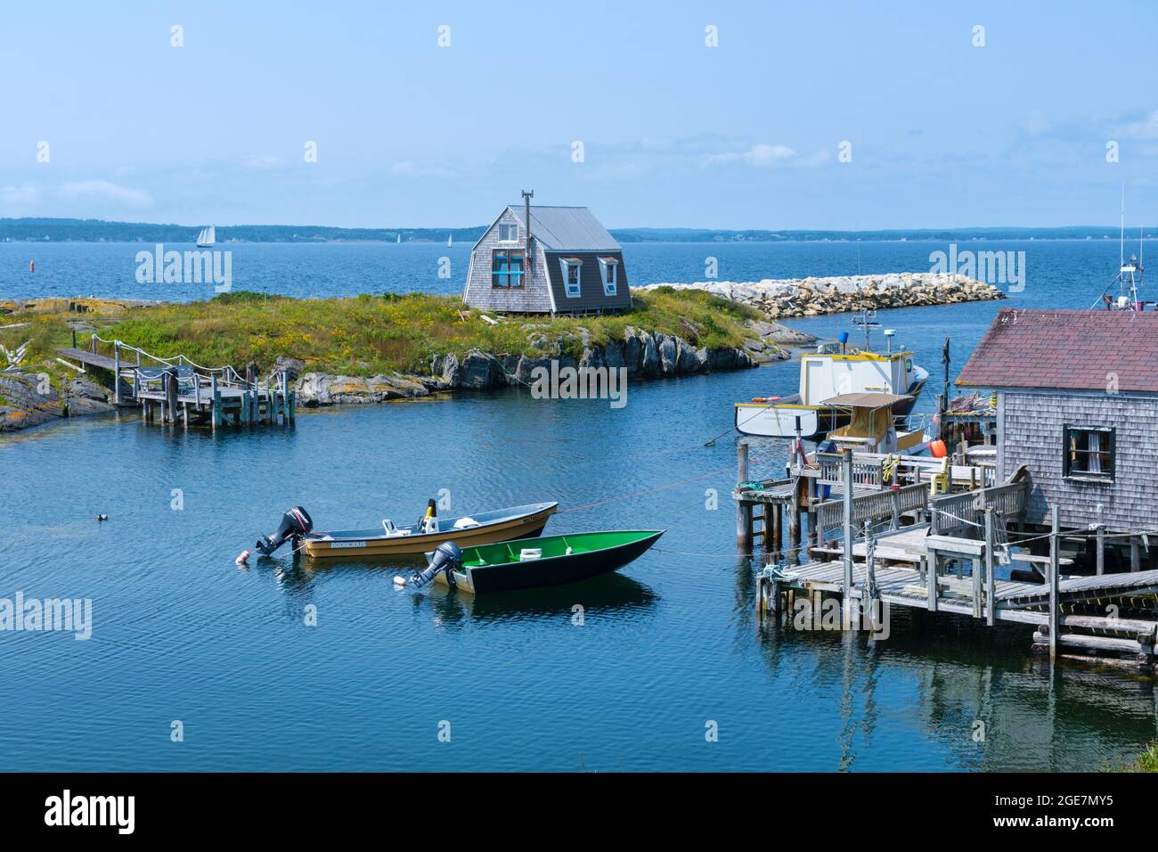 Blue Rocks community in Lunenburg District, Nova Scotia, Canada Stock ...