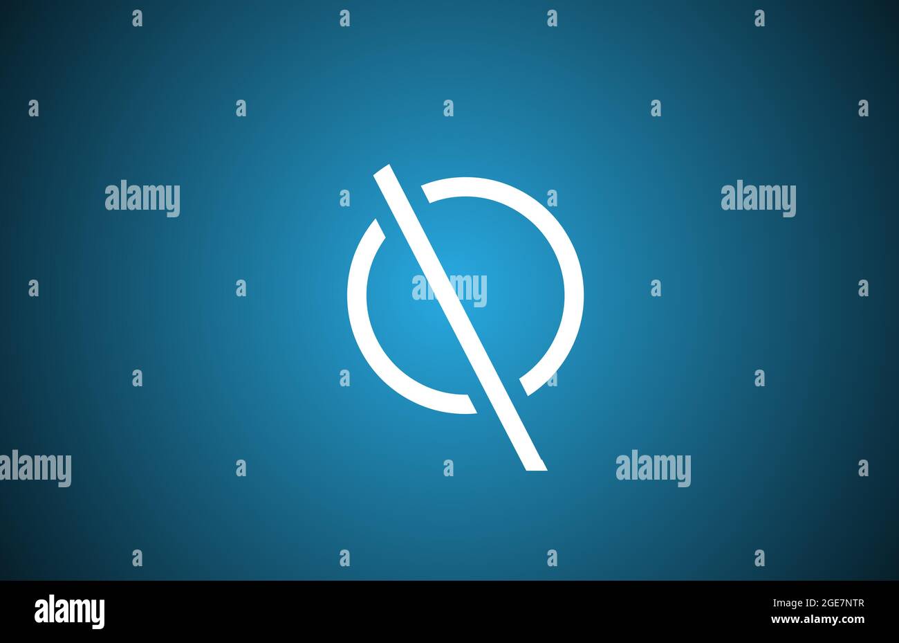 blue white Q line alphabet letter logo icon. Creative design template ...
