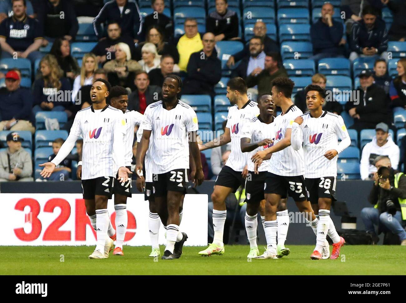 LONDON, UK. AUGUST 17TH Fabio Carvalho of Fulham celebrates his goal ...