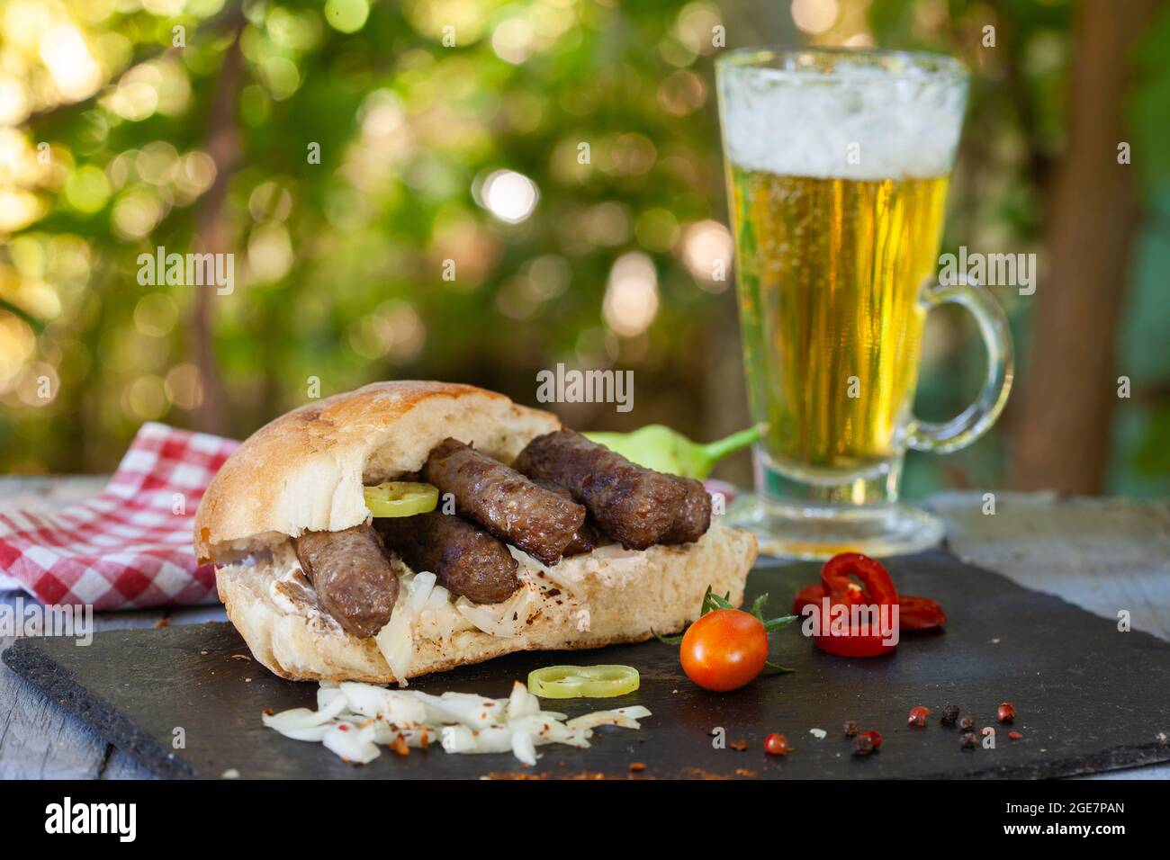 Cevapi cevapcici traditional bosnian meat hi-res stock photography and ...