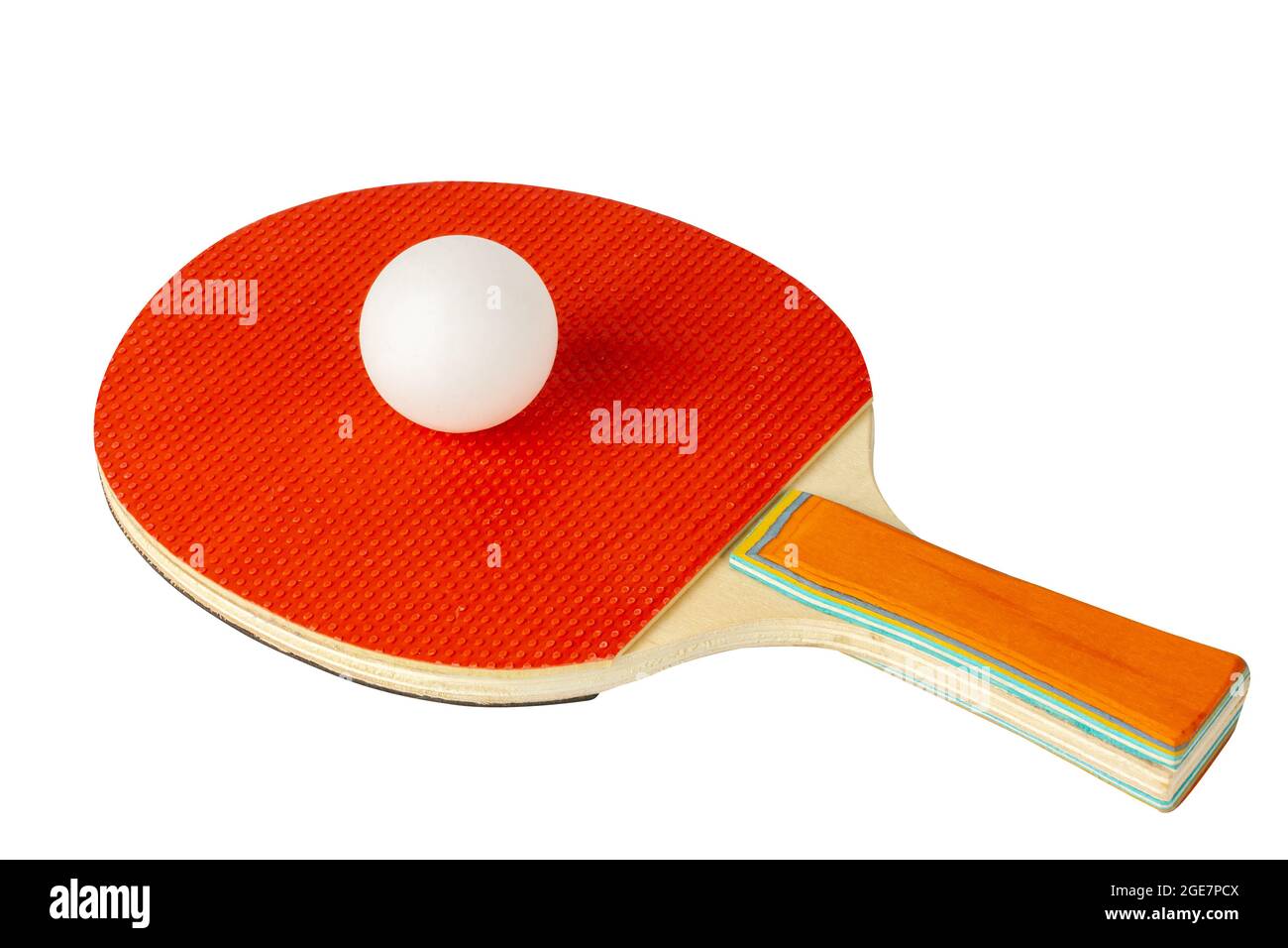 Table tennis racket on a white background. Ping pong racket isolated on ...