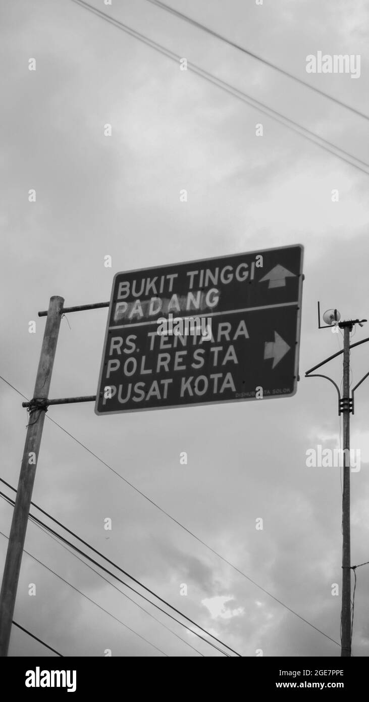 Vertical traffic signs Black and White Stock Photos & Images - Alamy