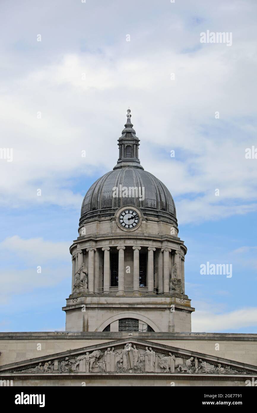 Dome of Nottingham City Hall Stock Photo - Alamy