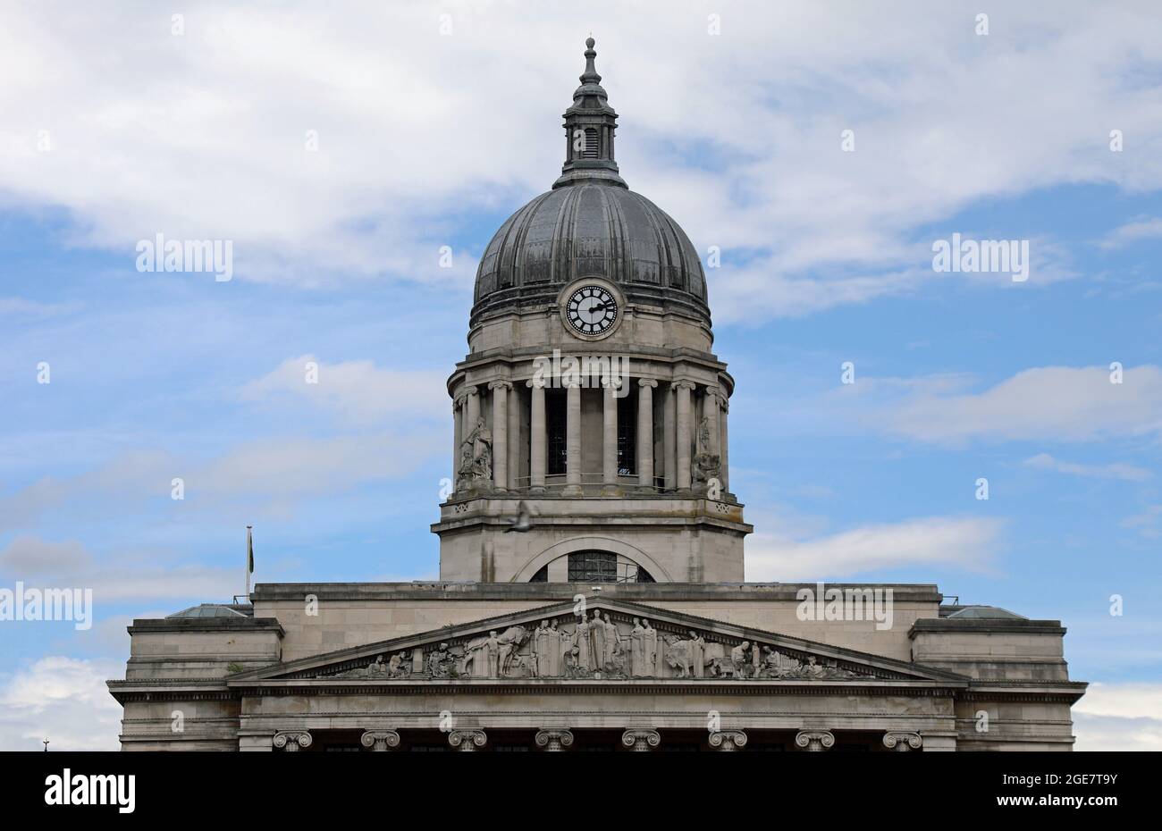 Dome of Nottingham City Hall Stock Photo - Alamy