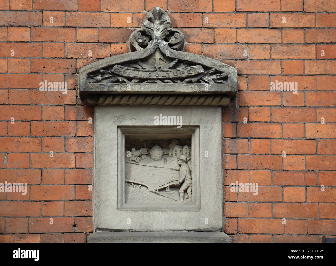 Wall plaque in Nottingham Stock Photo - Alamy
