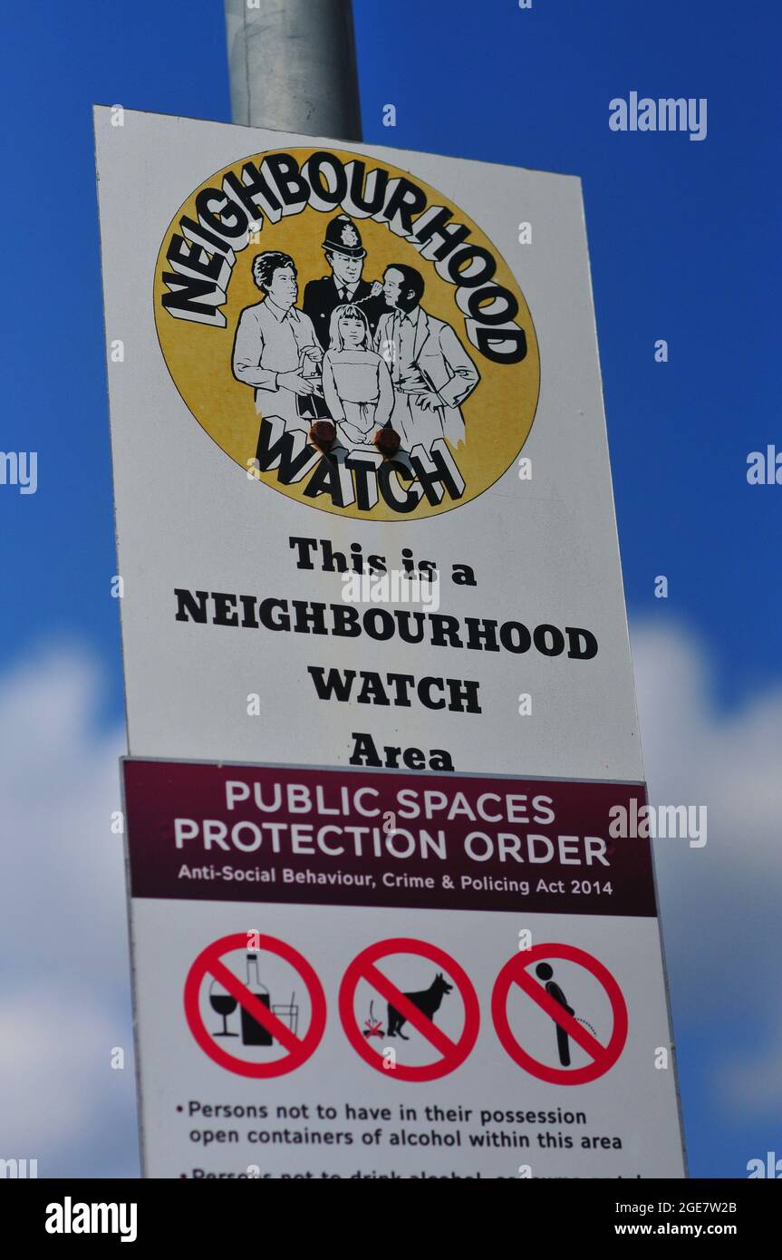 Neighborhood watch signs hi-res stock photography and images - Alamy